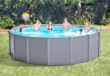 Intex Graphite Frame Pool 26384 - 478x124cm Set inkl. Sandfilter