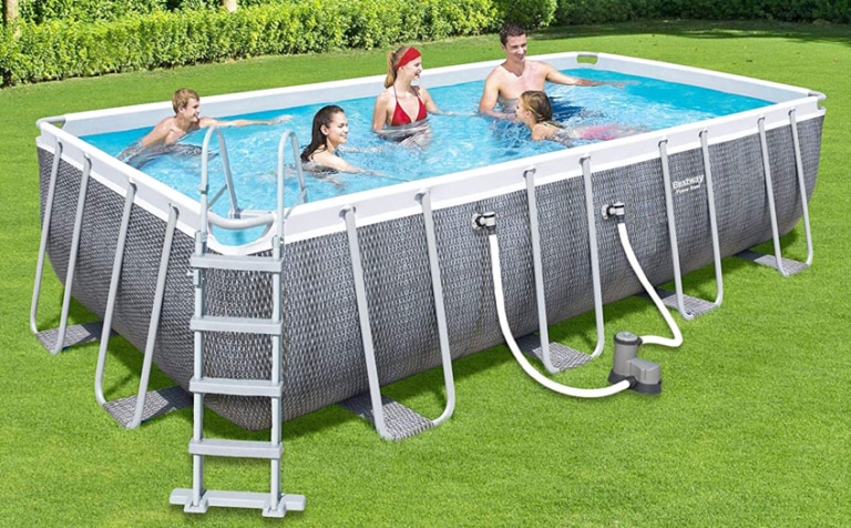 Pool Rattan Optik - Elegante Bestway Pools inklusive Set