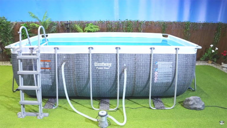 Pool Rattan Optik - Elegante Bestway Pools inklusive Set